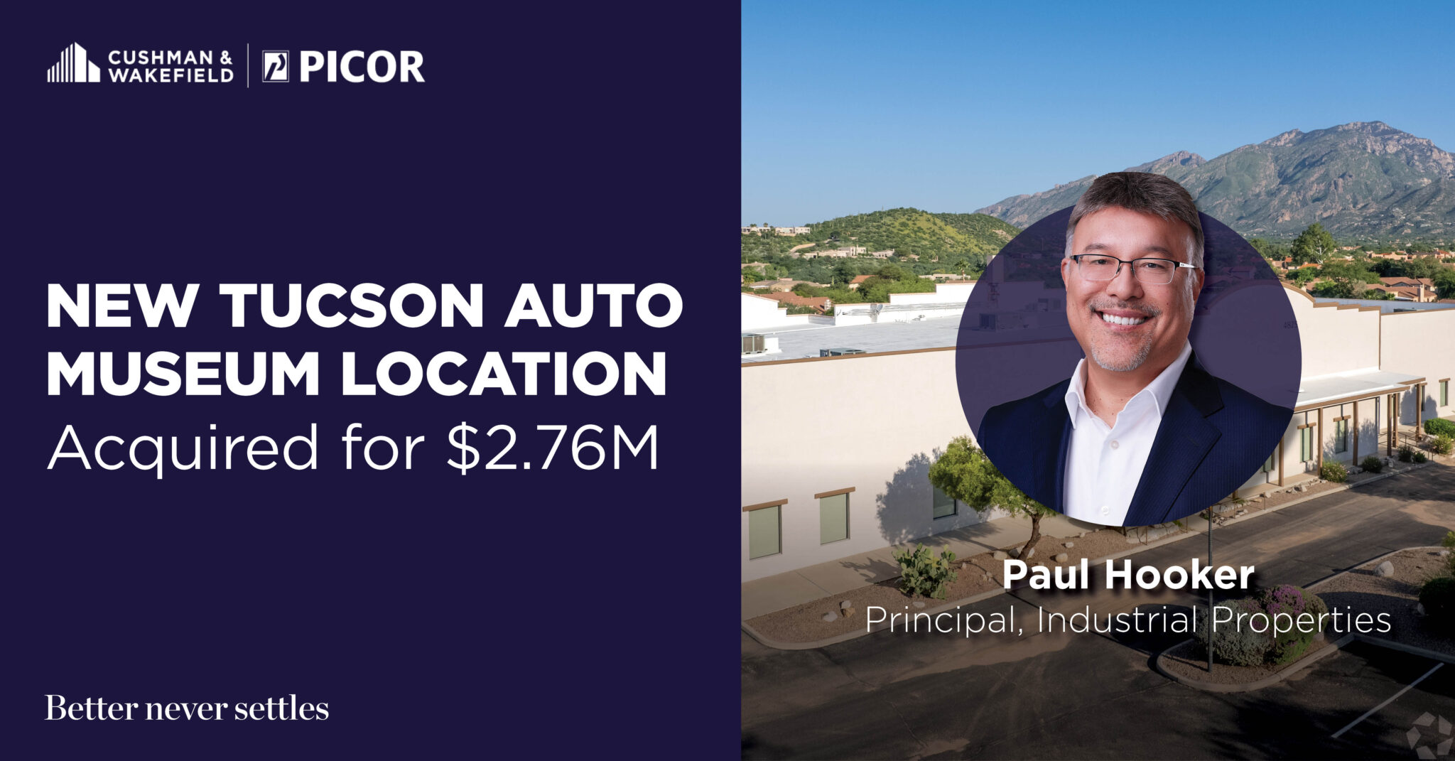 New Tucson Auto Museum Location Acquired for $2.76M - C&W | PICOR
